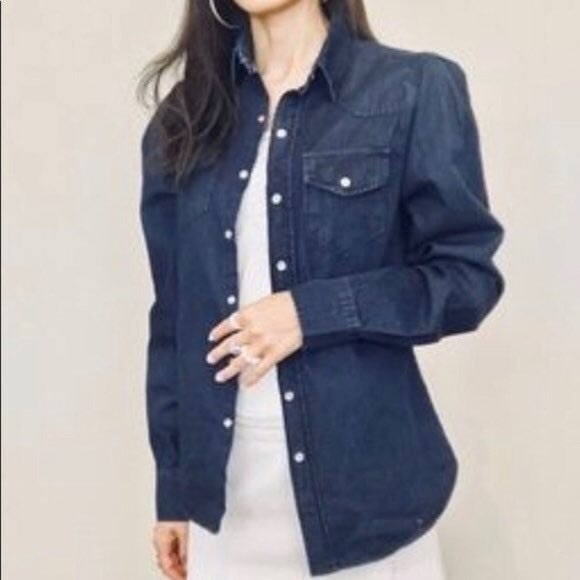 Torn by Ronny Kobo | Tops | Torn By Ronny Kobo Denim Button Down Shirt ...